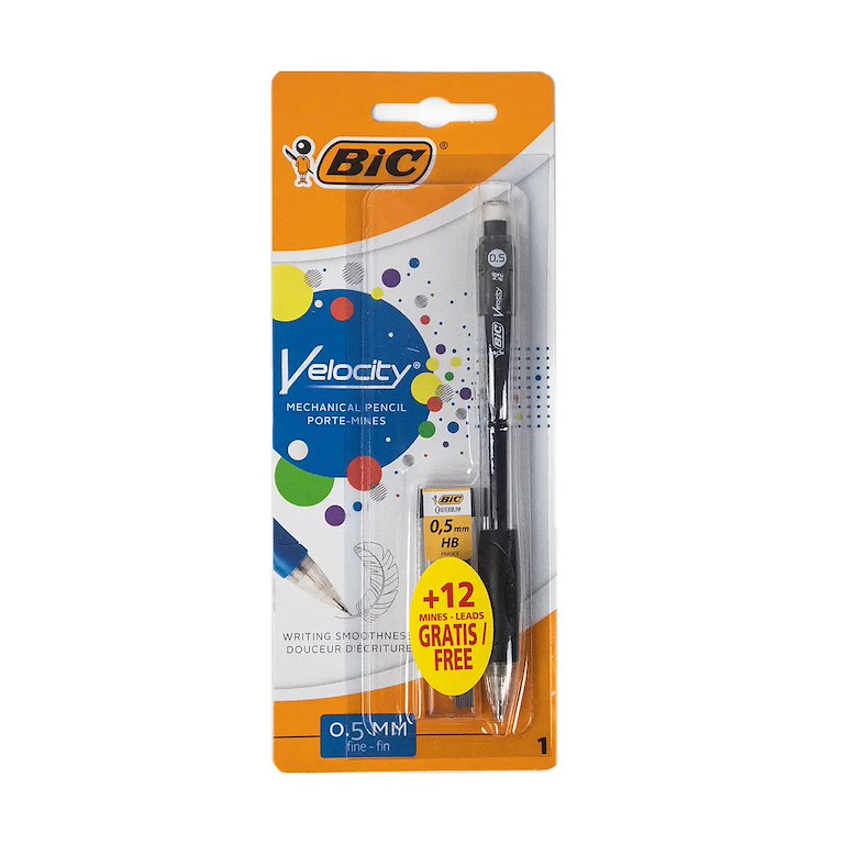 BIC Patent olovka Velocity 0,5 Blister + mine