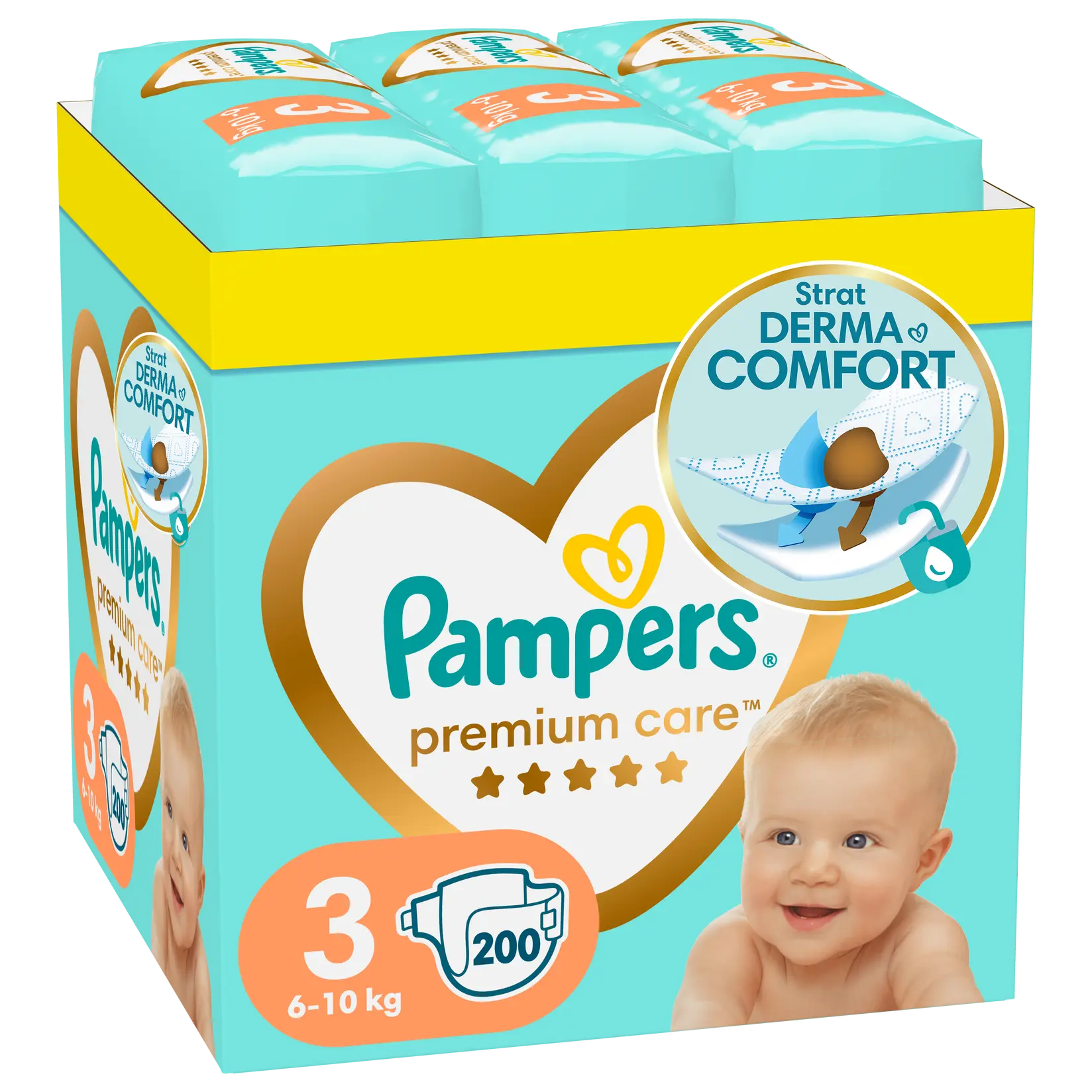 PAMPERS Pelene Monthly pack Premium S3 MSB 6-10kg 200/1