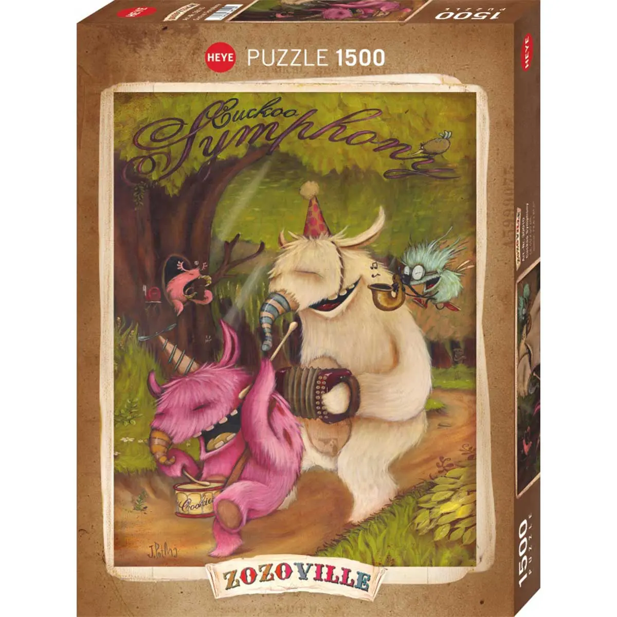 HEYE Puzzle 1500 delova Zozoville Johan Potma Cuckoo Symphony 30010