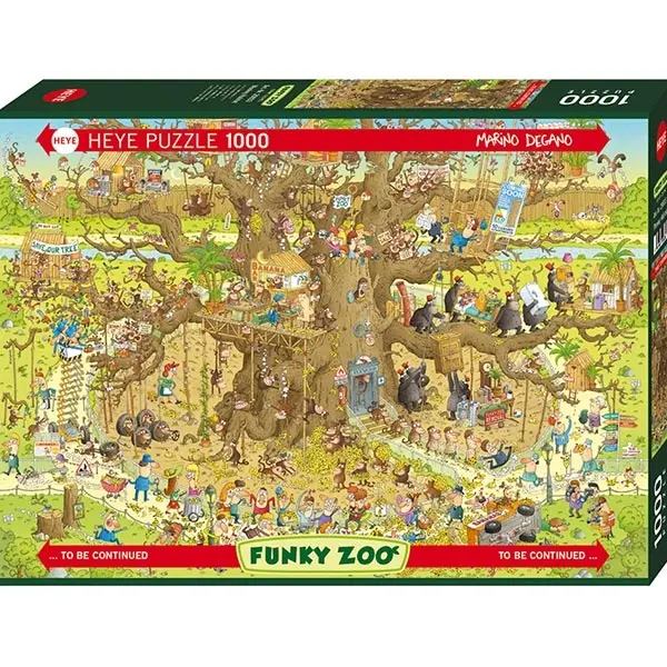 HEYE Puzzle 1000 delova Degano Fanky Zoo Monkey House 29833