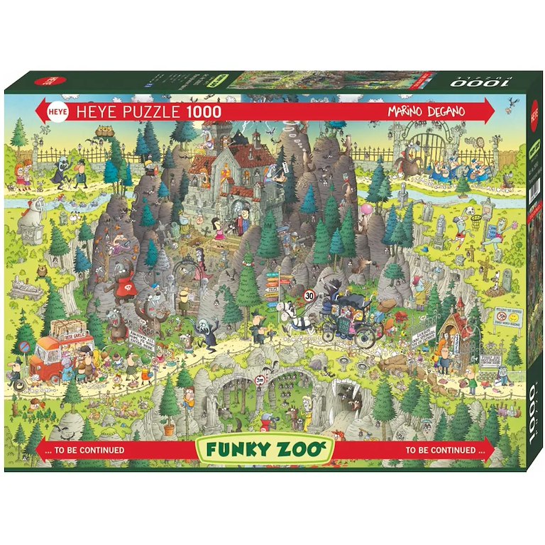 HEYE Puzzle 1000 delova Degano Fanky Zoo Transylvanian Habitat 29963