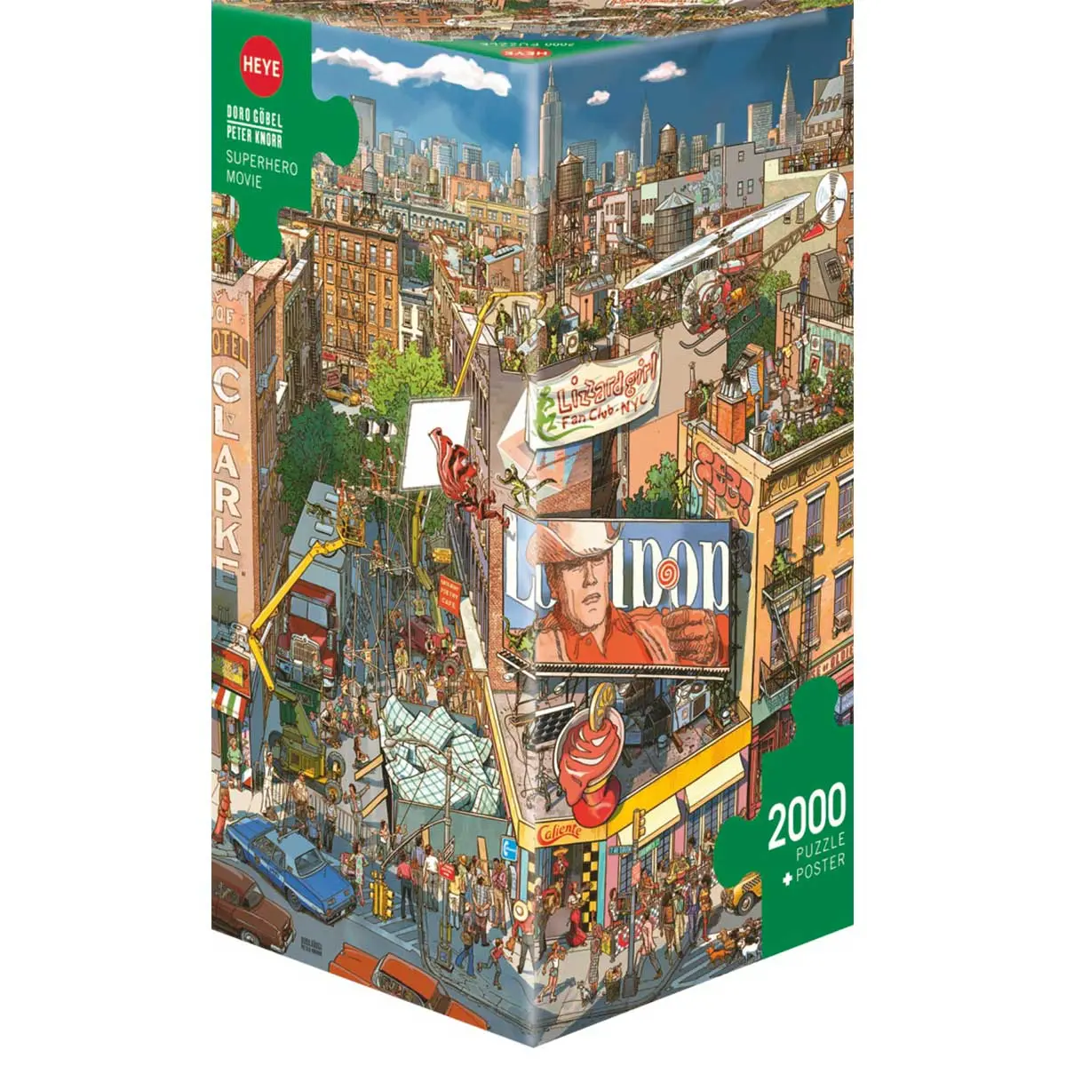 HEYE Puzzle 2000 delova Triangle Doro Göbel & Peter Knorr Superhero Movie 29997