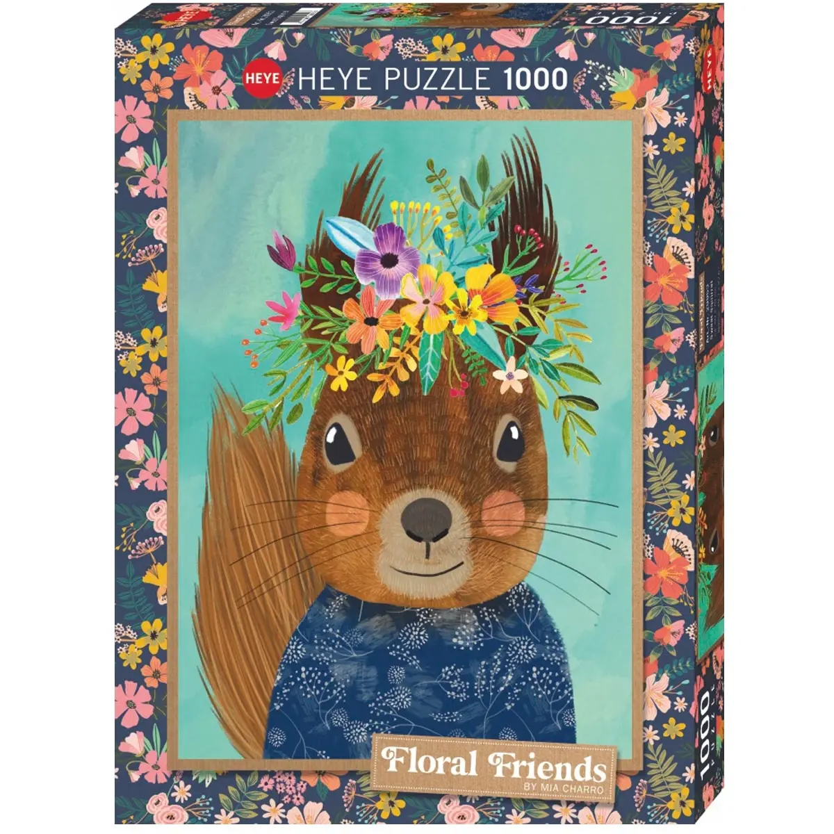 HEYE Puzzle 1000 delova Floral Friends Sweet Squirrel 29953