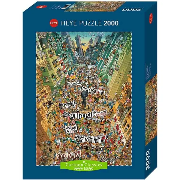 HEYE Puzzle Cartoon Classics Degano Protest 2000 delova 29820