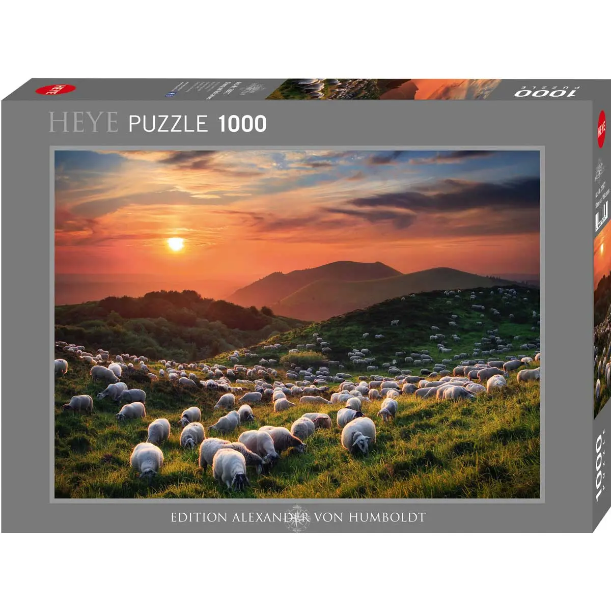 HEYE Puzzle Florent Courty Sheep and Volcanoes 1000 delova 29977