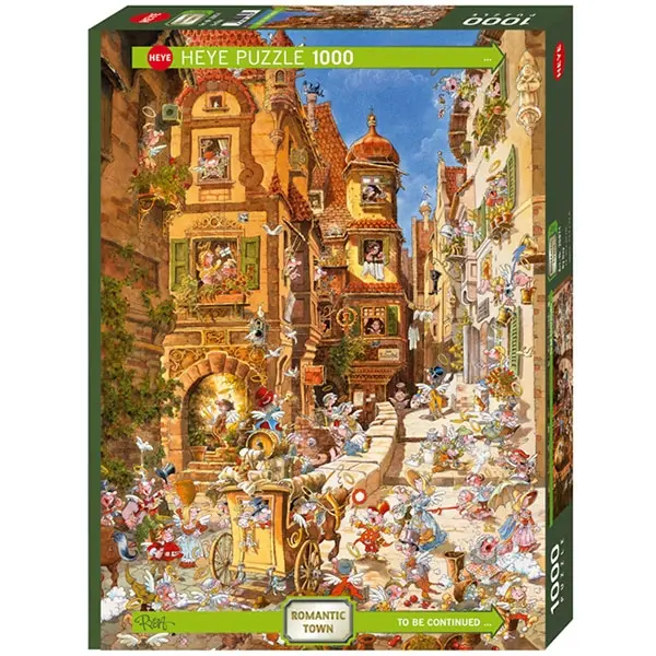 HEYE Puzzle Ryba Romantic Town By Day 1000 delova 29874