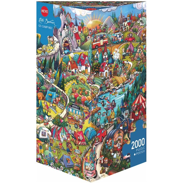 HEYE Puzzle Triangle Rita Berman Go Camping 2000 delova 29930