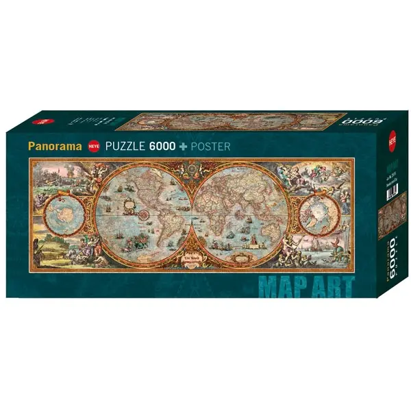 HEYE Puzzle Hemisphere Map 6000 delova 29615