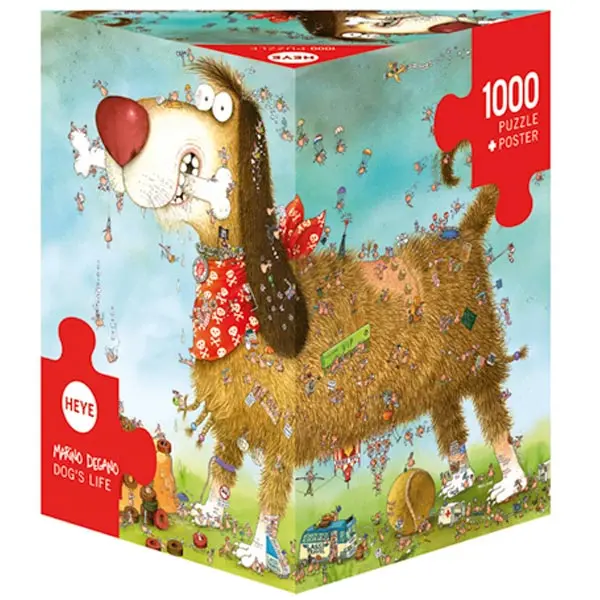 HEYE Puzzle Triangle Degano Dogs Life 1000 delova 29491