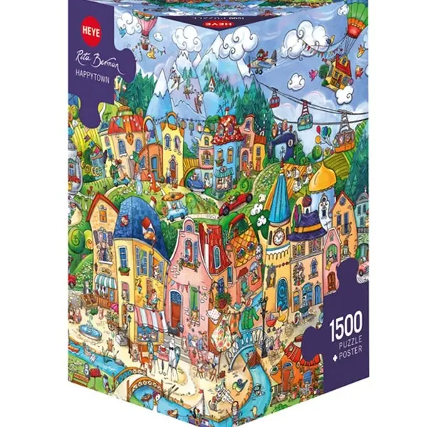 HEYE Puzzle Triangle Berman Happytown 1500 delova 29744