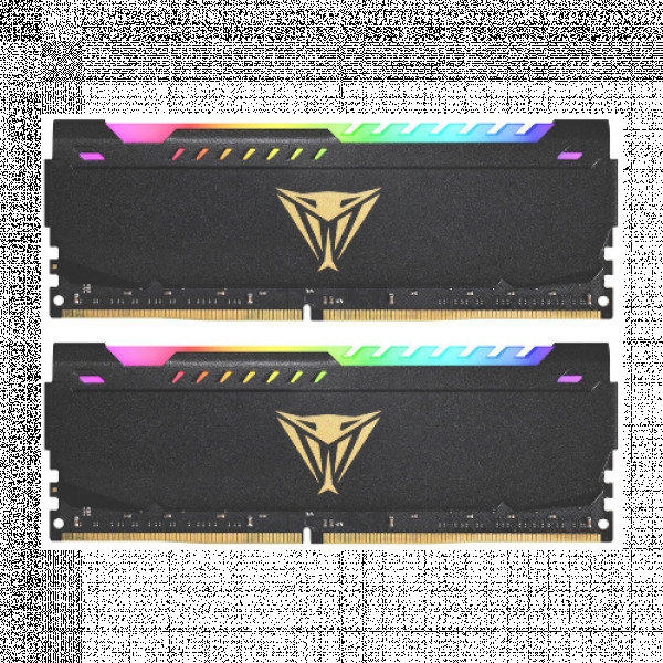 Memorija DDR4 16GB 2x8GB 3600MHZ Patriot Viper Steel RGB BLACK Dual Channel PVSR416G360C0K