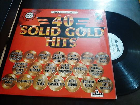 40 Solid Gold Hits 2 ploce Pickwick Records odlicn