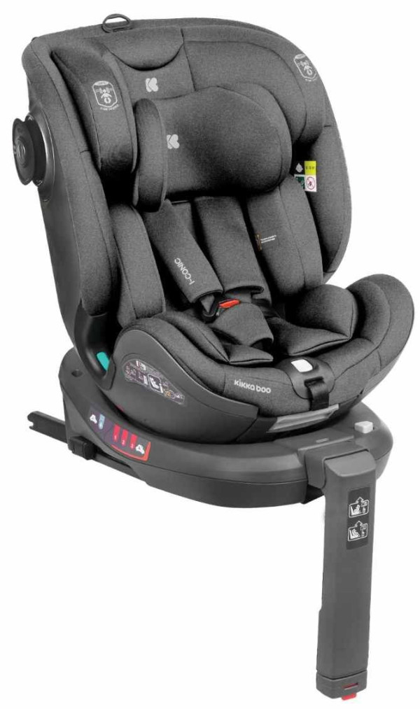 Autosediste I CONIC, I-SIZE Isofix, Kikka Boo, Dark Grey