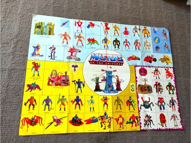 MASTERS OF THE UNIVERSE POSTER VINTAGE