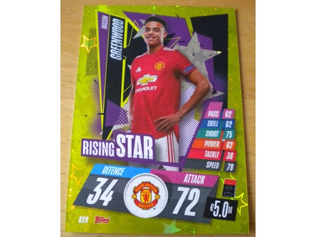 Kartica `Topps Match Attax 2020-2021-Mason Greenwood`