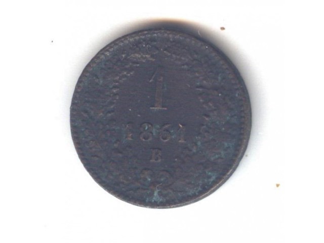 Austrija 1 kreuzer 1861 B