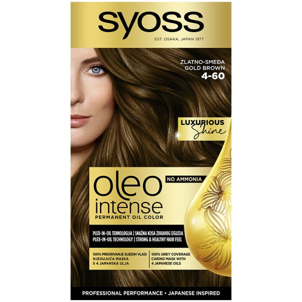 SYOSS Oleo Intense Boja za kosu 4-60, Gold brown