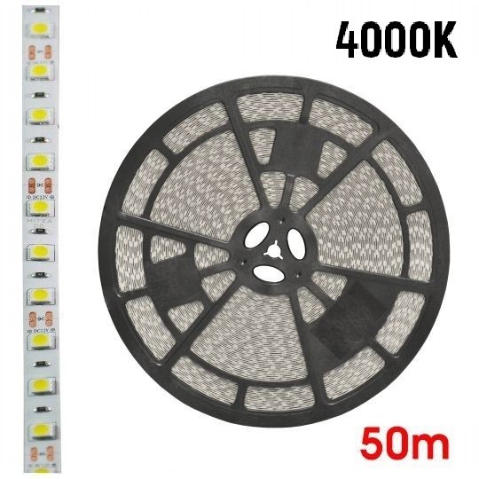 MLR-5050-60-ML 4000K (neutralno bela) LED traka 50m kotur 12V 8W 60 LED/1m IP20 Mitea Lighting