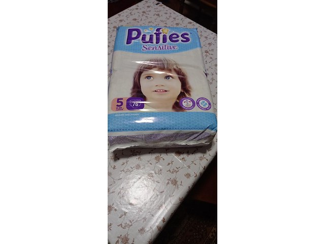 Pufies sensitive pelene 76 komada 11-20kg