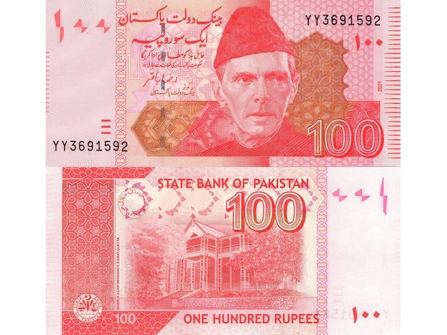 PAKISTAN 100 Rupees 2021 UNC, P-48