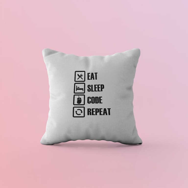 EAT SLEEP CODE REPEAT JASTUK