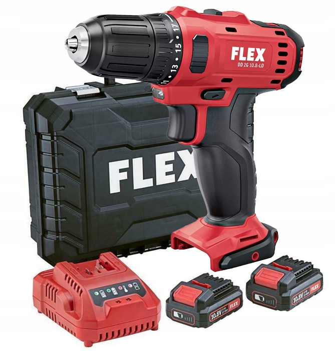 FLEX Akumulatorska bušilica-zavrtač DD 2G 10,8V/2.5Ah, u koferu, 516155