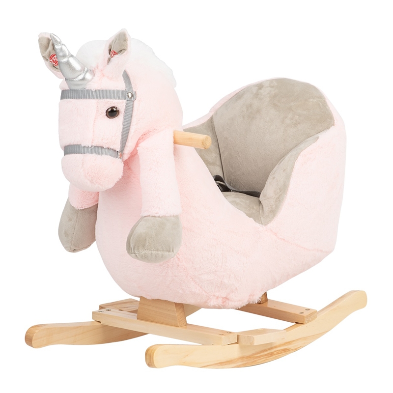 Kikka Boo plišana igračka sa klackalicom i sedištem Horse Pink