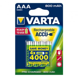 Varta AAA 1/4 1,2V 800mAh NIMH Ready-To-Use punjiva baterija