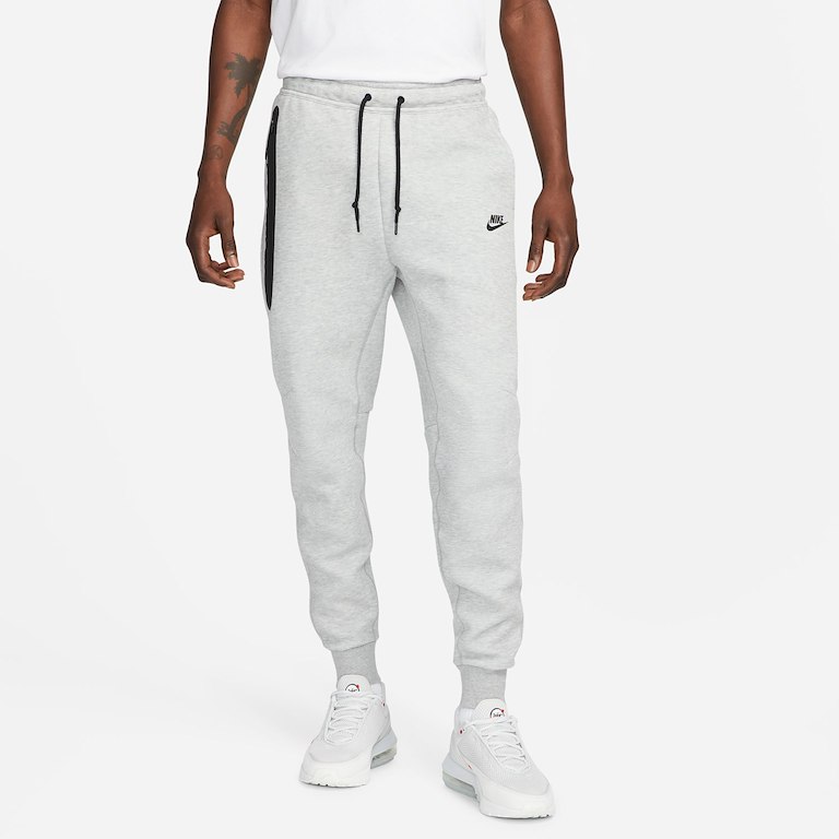 Nike M NK TCH FLC JGGR, muške pantalone, siva