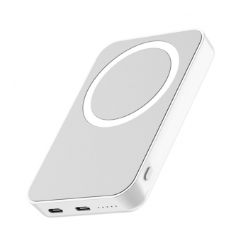 Power Bank Aspor A325 Magsafe 5000 mAh bela