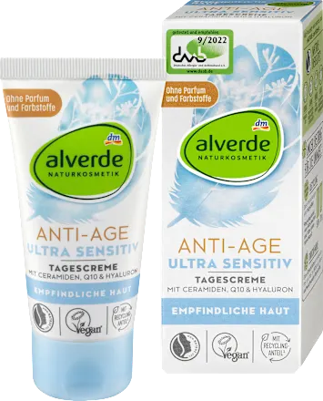alverde NATURKOSMETIK
Anti-age dnevna krema Ultra Sensitiv, 50 ml