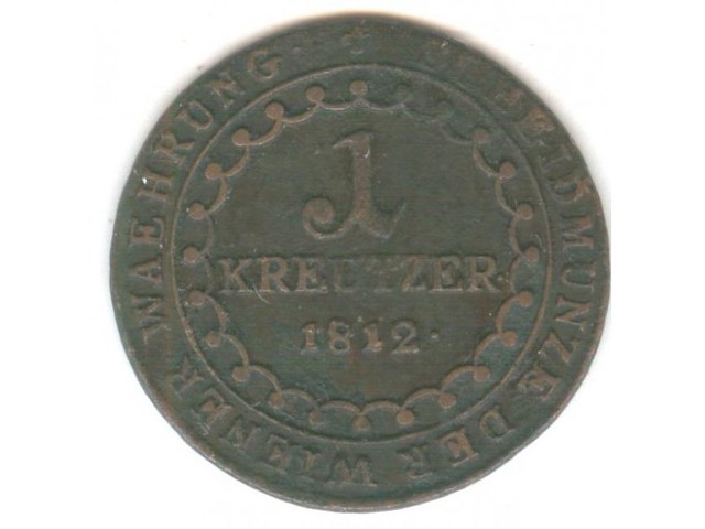Austrija 1 kreuzer 1812 E