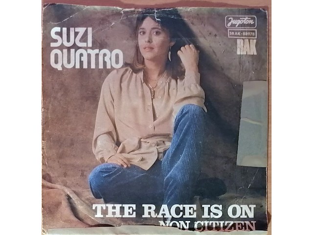 SP SUZI QUATRO - The Race Is On / Non Citizen, VG/G+