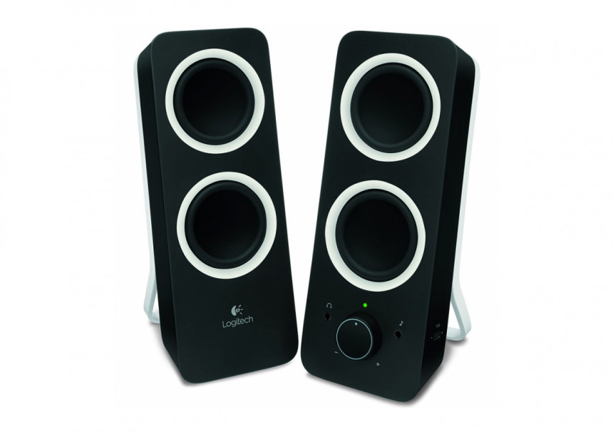 LOGITECH Z200 Stereo Speakers - MIDNIGHT BLACK - 3.5 MM