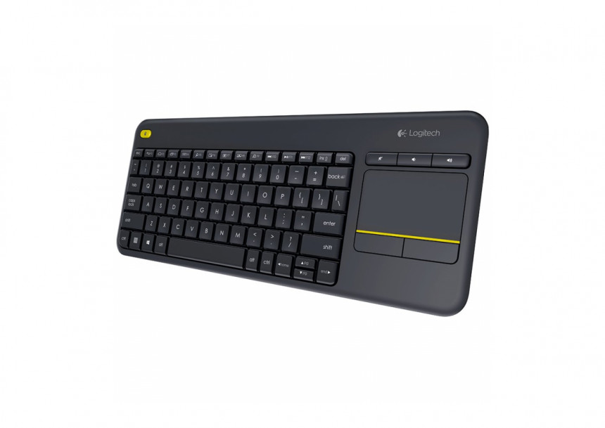 LOGITECH K400 Plus Wireless Touch Keyboard - BLACK - US INT'L