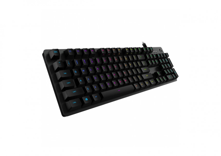 LOGITECH G512 Corded LIGHTSYNC Mechanical Gaming Keyboard - CARBON - US INT'L - USB - TACTILE