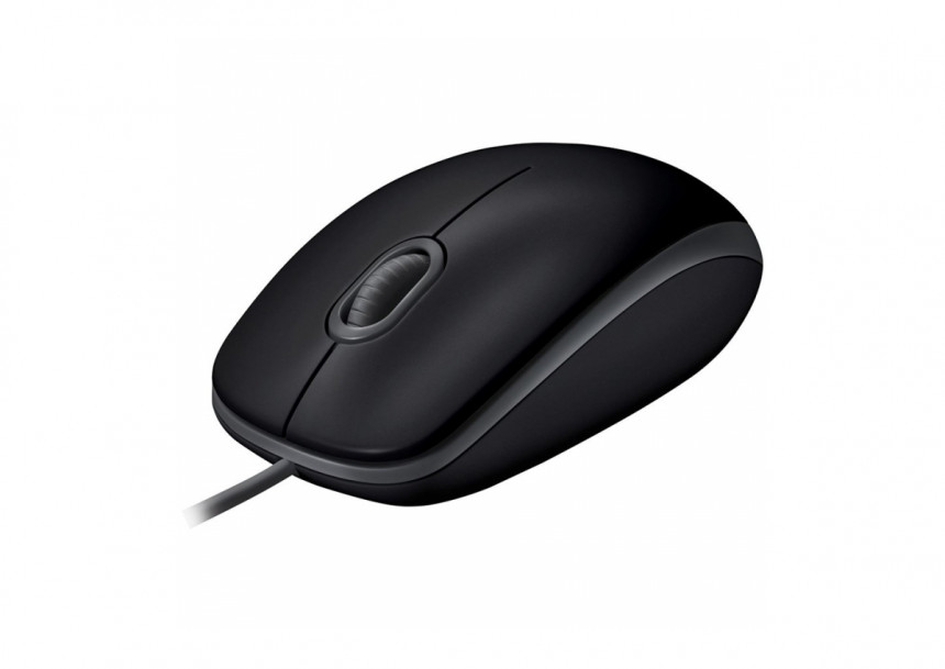 LOGITECH B110 Corded Mouse - SILENT - BLACK - USB - B2B