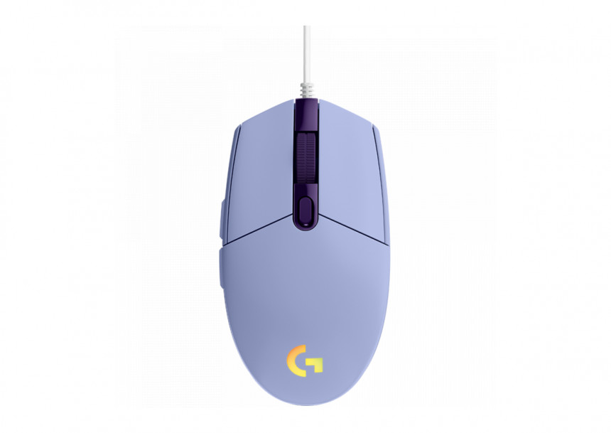 LOGITECH G102 LIGHTSYNC Corded Gaming Mouse - LILAC - USB - EER