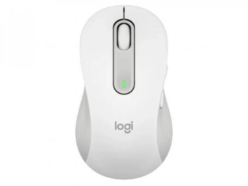 LOGITECH M650L Signature Bluetooth Mouse - OFF-WHITE - LEFT