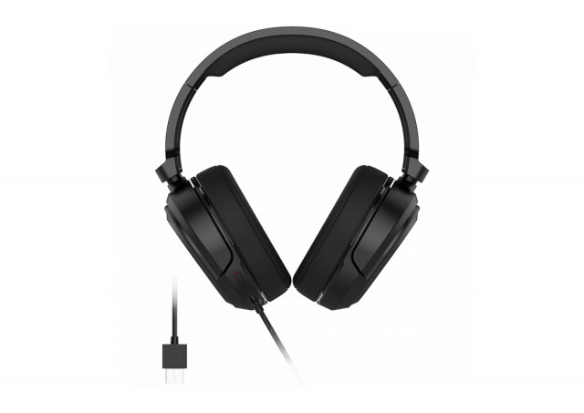 LORGAR Kaya 360, USB Gaming headset with microphone, CM108B, 7.1 virtual surround sound, Plug&Play, USB-A connection cable 2m, fabric ear pads, size: 192*184.7*88mm, 0.314kg, black