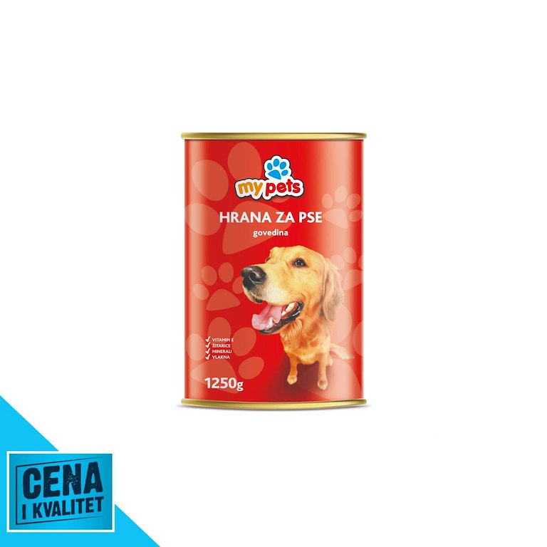 My pets komadići u umaku za pse govedina 1250g my pets