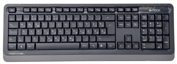A4-FK10 YU GREY A4Tech Fstyler Multimedia comfort tastatura, FN funkcije, vodootp. YU-LAYOUT, USB