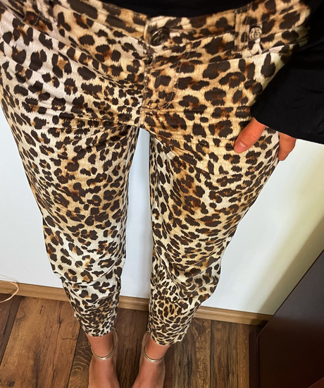 Leopard print pantalone