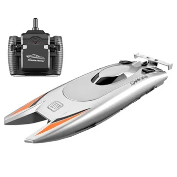 2.4GHZ REMOTE CONTROLLED SPEEDBOAT WITH DUAL MOTORS - SILVER