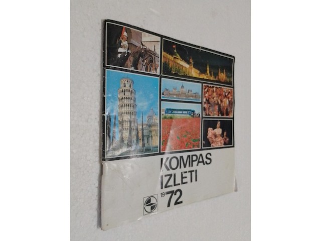 KOMPAS IZLETI 1972 -TURISTIČKI KATALOG