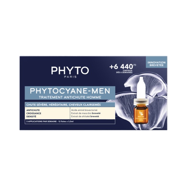 PHYTOCYANE MEN TRETMAN PROTIV OPADANJA KOSE ZA MUŠKARCE, 12X3,5ML