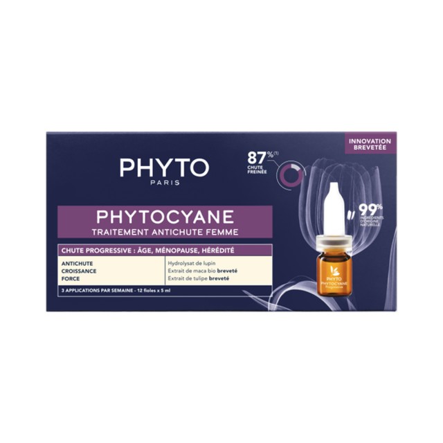 PHYTOCYANE WOMEN PROGRESSIVE TRETMAN PROTIV OPADANJA KOSE ZA ŽENE, 12X5ML