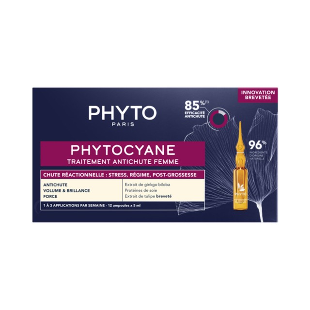 PHYTOCYANE WOMEN REACTIONAL TRETMAN PROTIV OPADANJA KOSE ZA ŽENE, 12X5ML