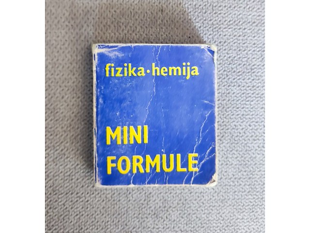 MINI FORMULE FIZIKA¤HEMIJA