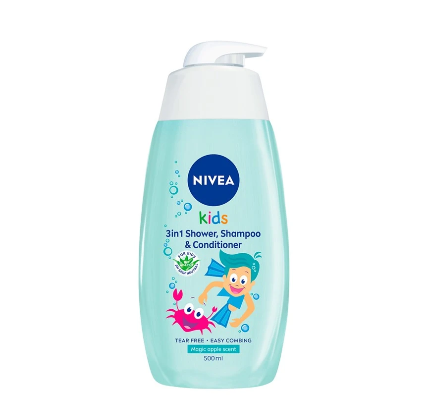 NIVEA KIDS ŠAMPON&KUPKA 500ML MAGIC APPLE 84588